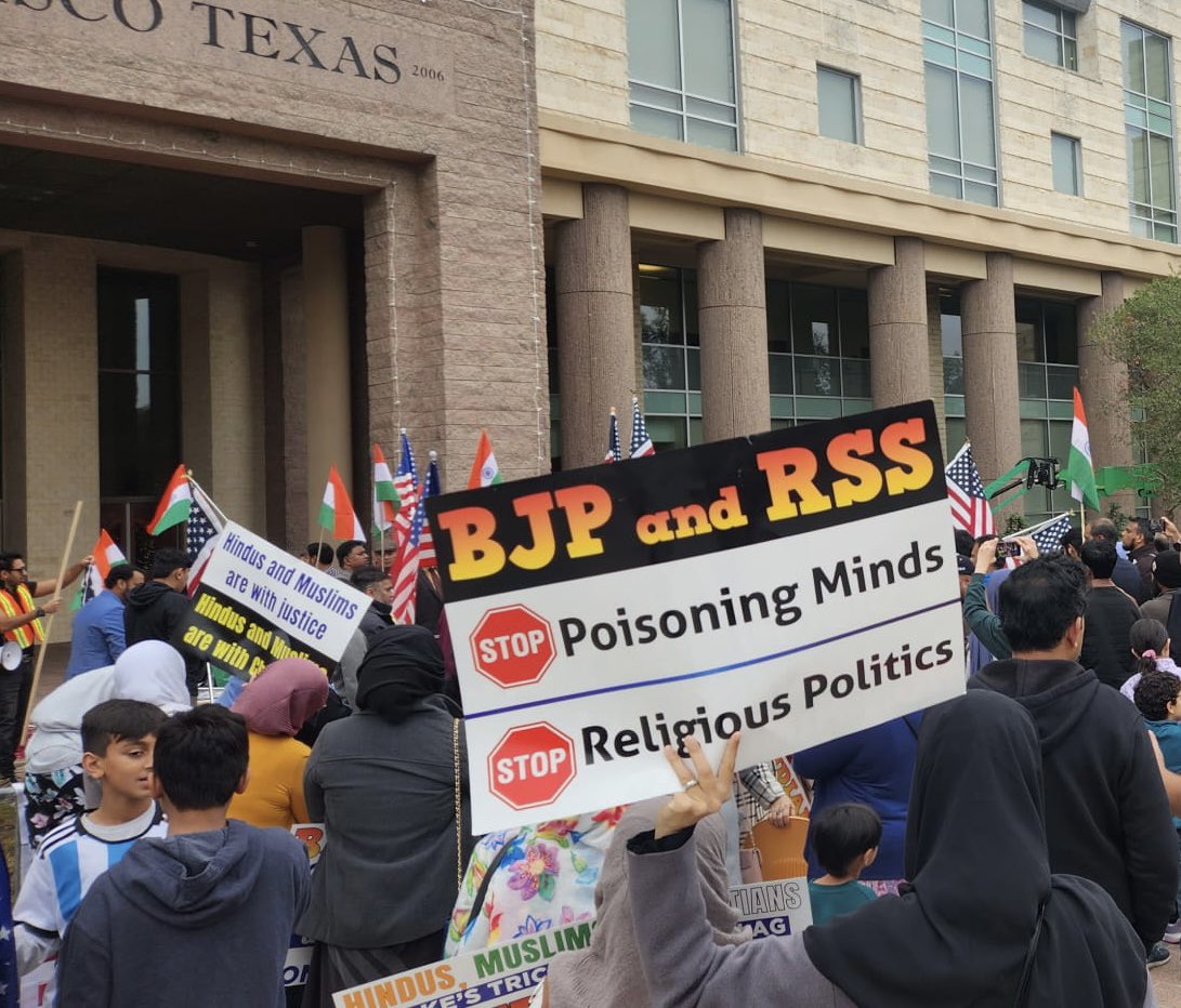 Frisco residents, civil rights groups hold protest against Hindutva ...